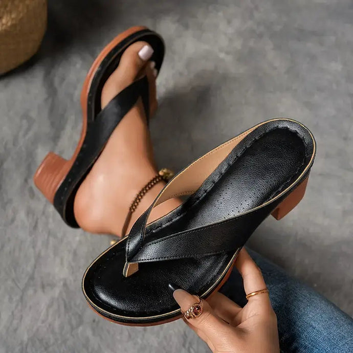 Women's Platform Heel Flip-Flop Sandals | Summer – Urban Kangaroo